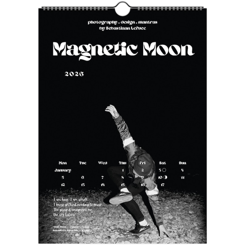 13 Moon Calendar 2026 | Lunar Wall Calendar With Mantras | Astrology ...