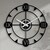Contemporary Black Metal Wall Clock - Unique Square Design - Minimalist ...