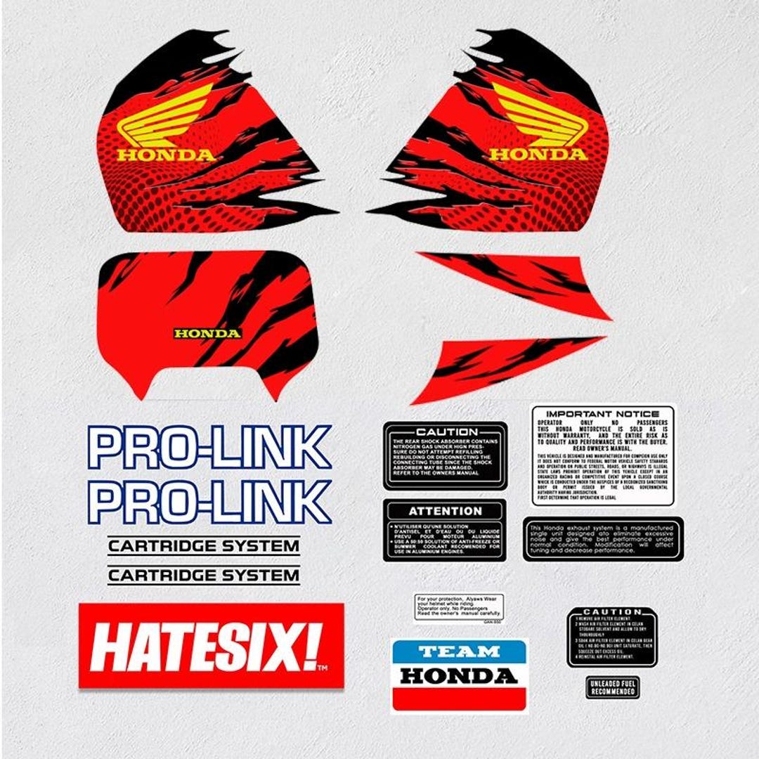 Sticker Decal Honda Baja XR250 XR400 Custom Side Cover Fuel Gas Tank - Etsy