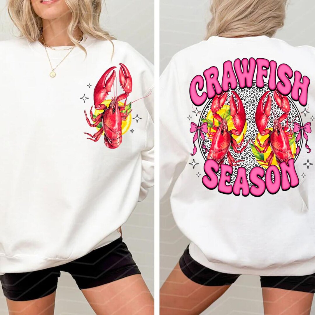 Pink Crawfish Season Preppy Png, Crawfish Png, Crawfish Preppy Png ...