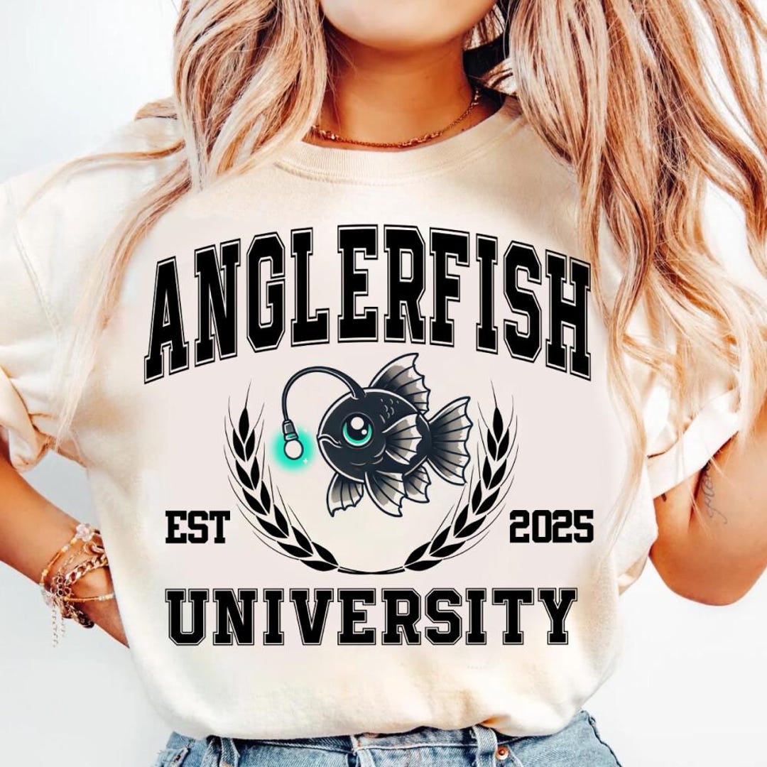 Black Seadevil Anglerfish Png, Anglerfish Shirt, Black Seadevil Fish ...