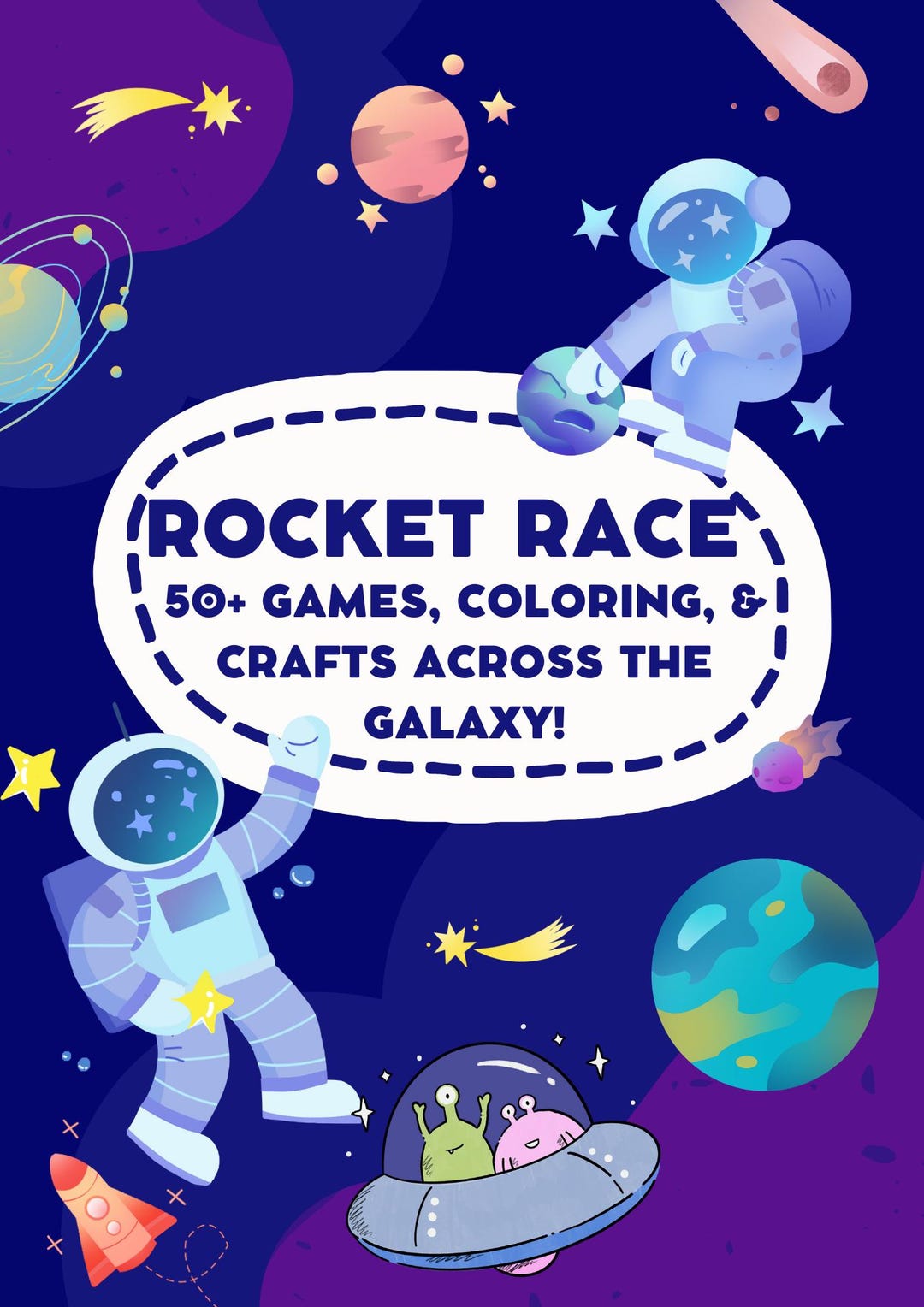 Rocket Race: 50+ Games, Coloring, and Crafts Across the Galaxy! - Etsy