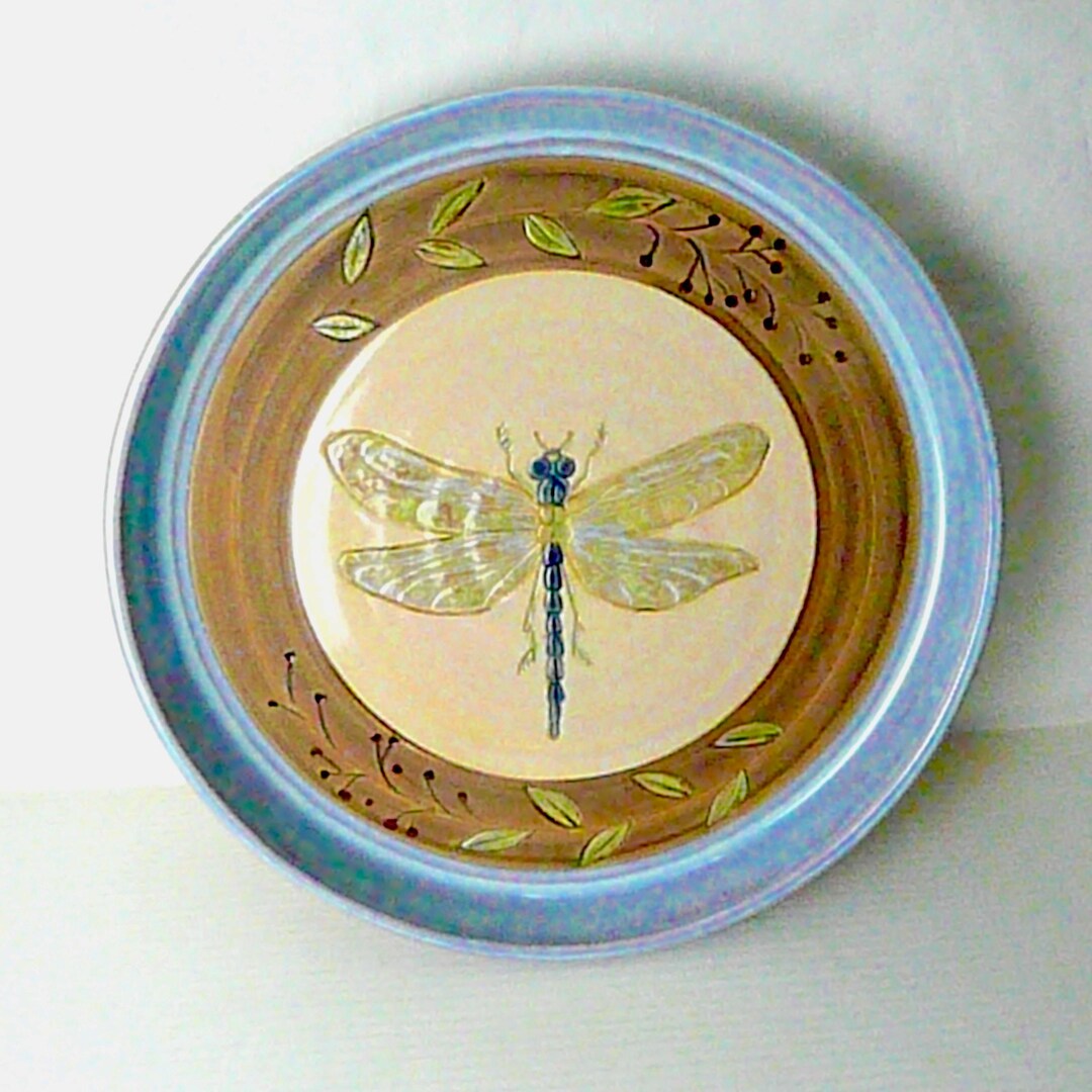 Dragonfly Wedding Platter: Personalized Stoneware - Etsy