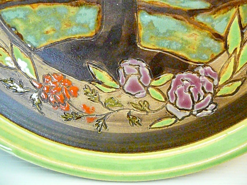 FAMILY TREE PLATTER, Family Flowers Design - Etsy