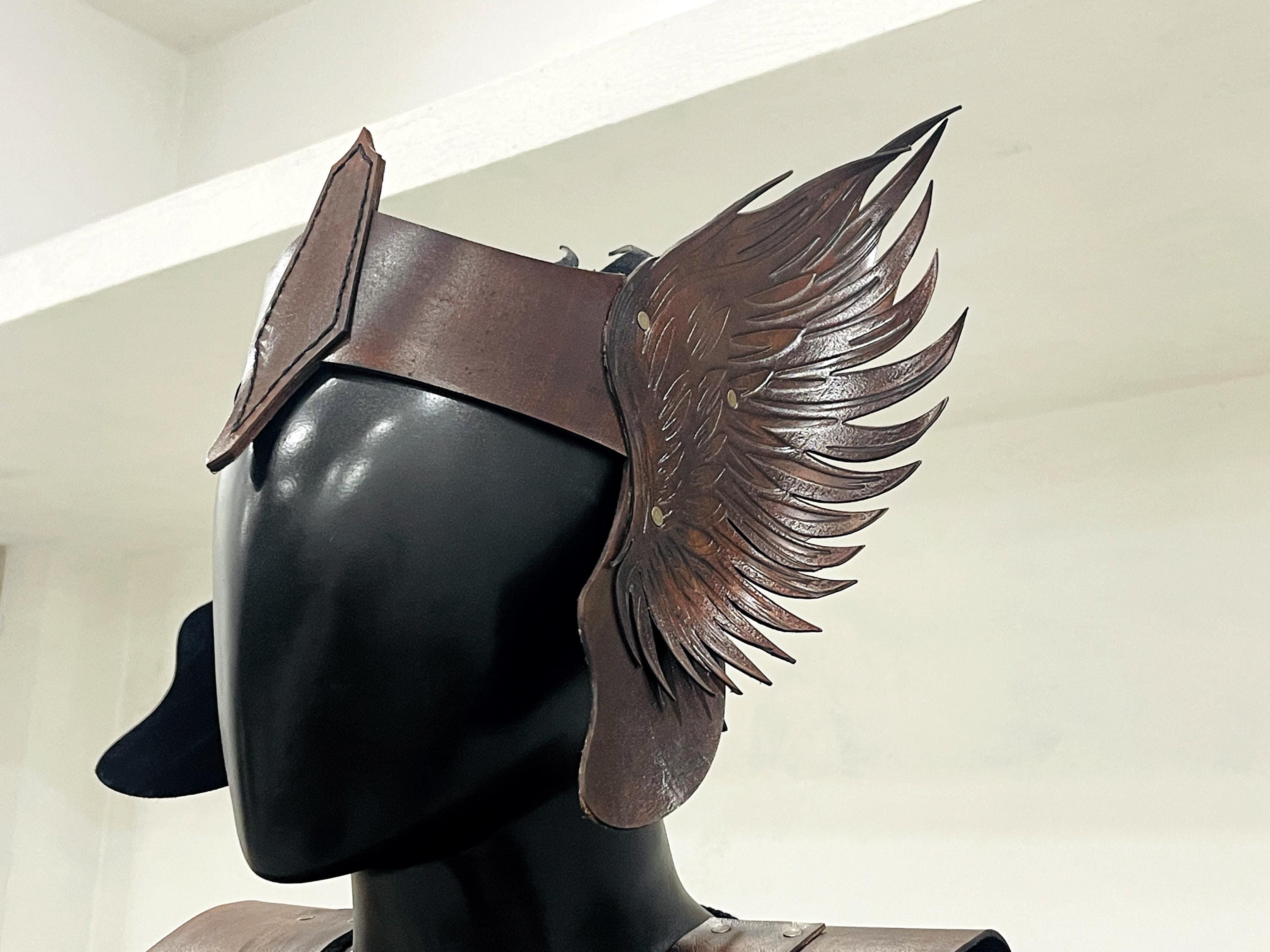Leather Valkyrie Wing Headdress | Best for Cosplay or Role-play - Etsy