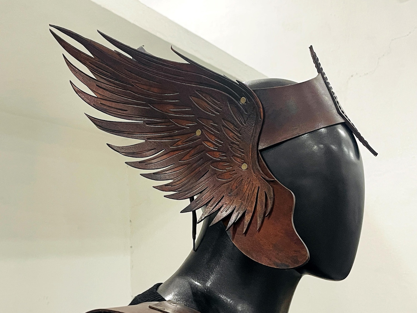Leather Valkyrie Wing Headdress | Best for Cosplay or Role-play - Etsy