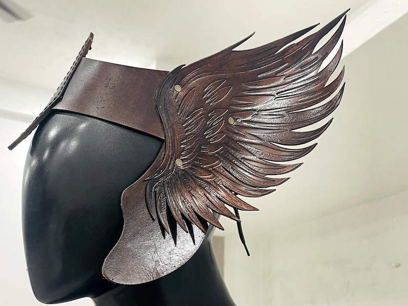 Leather Valkyrie Wing Headdress | Best for Cosplay or Role-play - Etsy