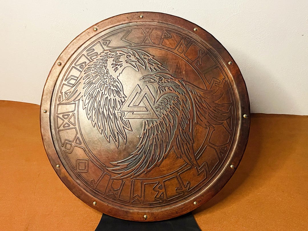 Raven Shield | Eivor Valhalla Raven Leather Shield Best for Gifts and ...
