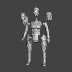 Star Wars Female Imperial Officer (generic), 3D Printed 1/18 Custom ...