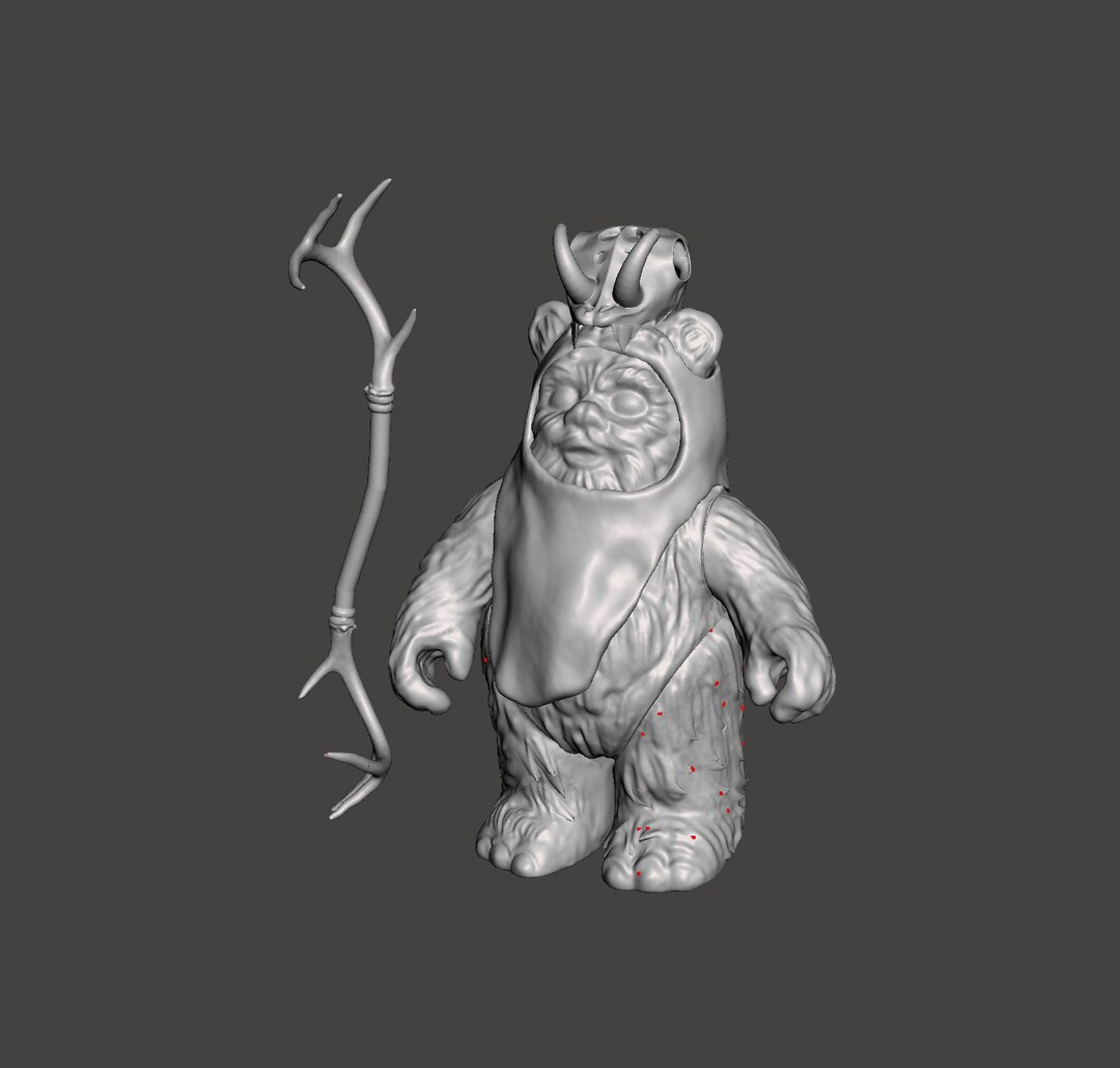 Star Wars Ewok (battlewagon), 3D Printed Custom Model Action Figure Kit ...