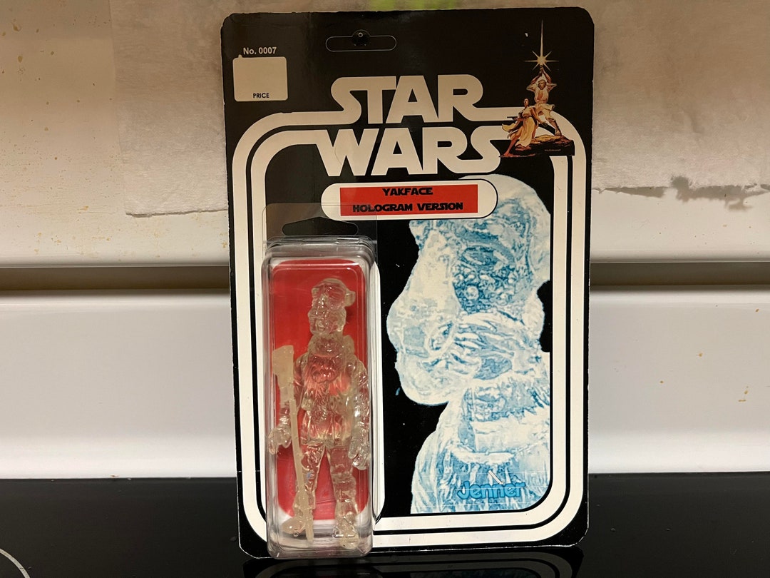 Star Wars Vintage Yak Face Clear Cast Figure, Custom Carded Kenner ...