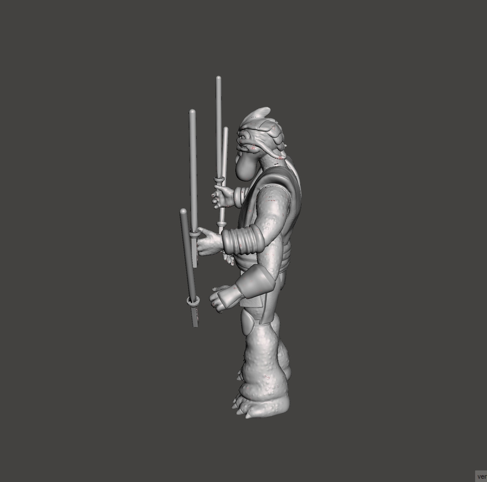 Star Wars Clone Wars General Pong Krell Jedi Master, 3D Printed Custom ...