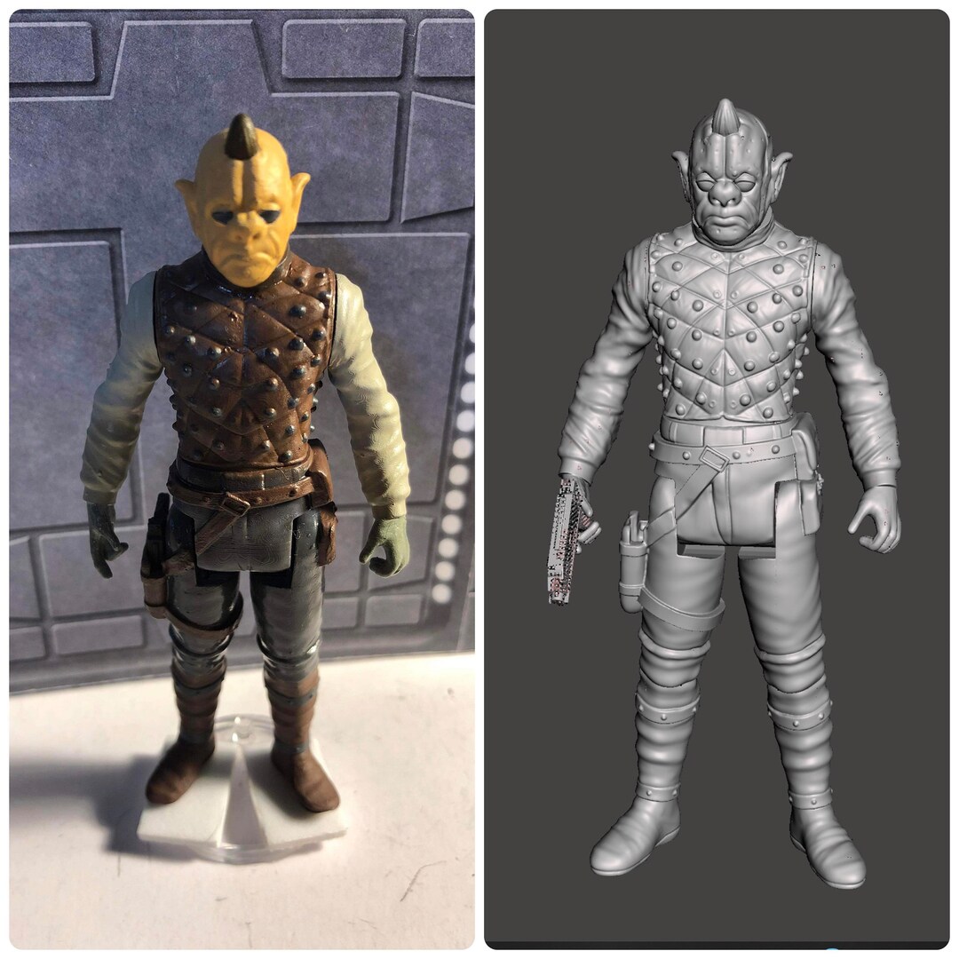 Star Wars Bom Vimdin Cantina Alien Action Figure, 3D Printed Custom ...
