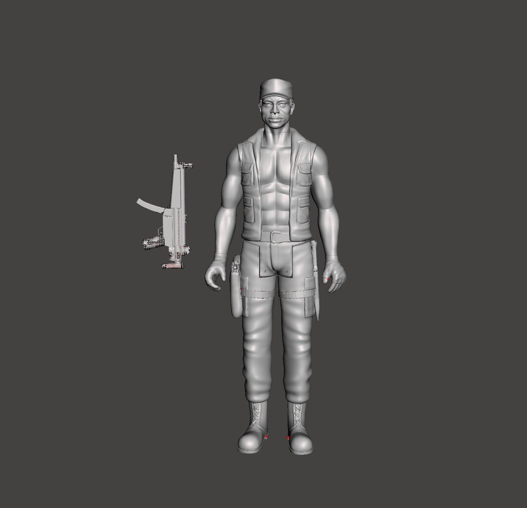 Predator Alien Film Dillon Vintage Kenner Style Action Figure. 3.75", 1 ...