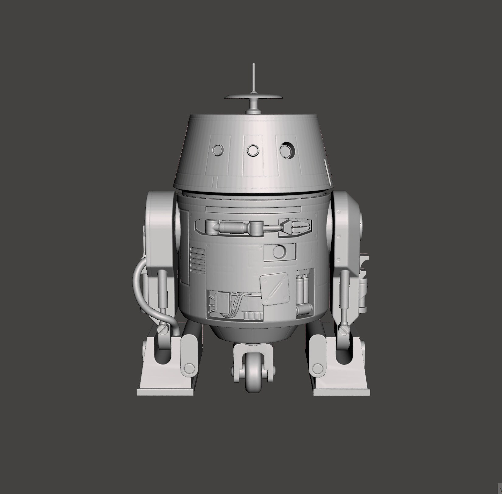 Star Wars REBELS Chopper Droid, 3D Printed Custom Model Figure Kit ...