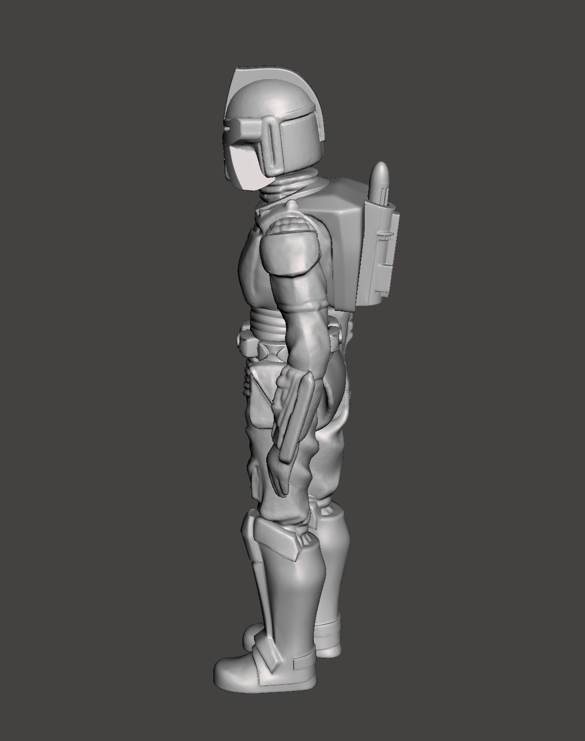 Star Wars Cylofett, Cylon Boba Fett Mashup Action Figure, 3D Printed ...