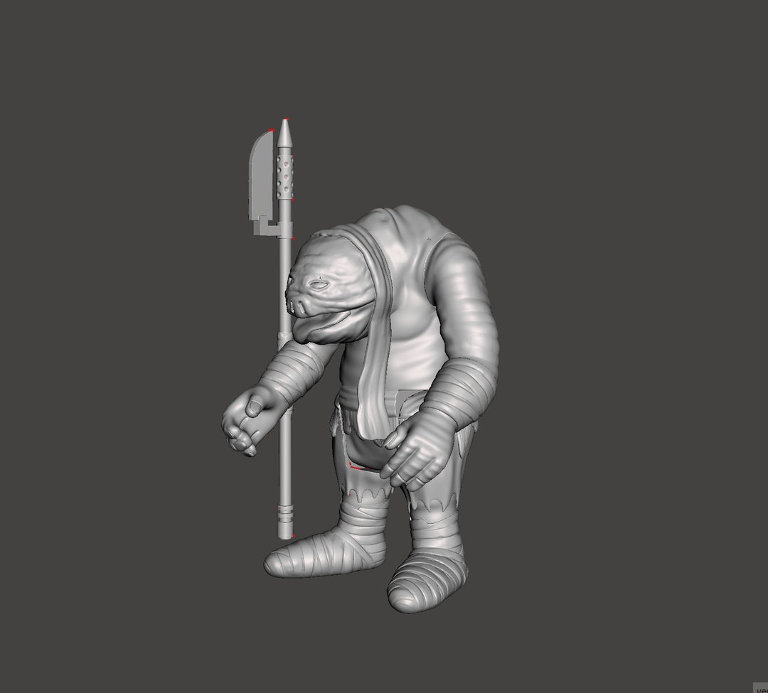 Star Wars Hermi Odle Jabba's Palace, 3D Printed Custom Model Figure Kit ...