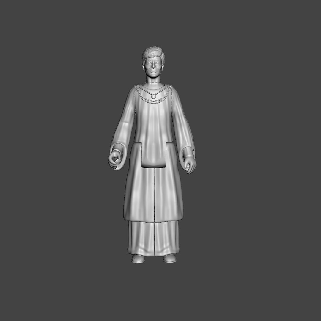 Star Wars Vintage Mon Mothma, 3D Printed Custom Model Figure Kit ...