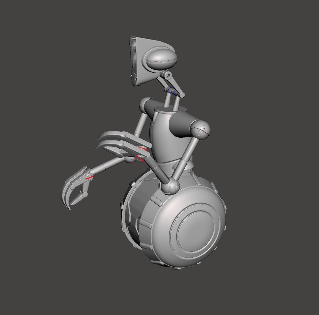 Star Wars RIC (rickshaw) Droid, 3D Printed Custom 3.75" Model Figure ...