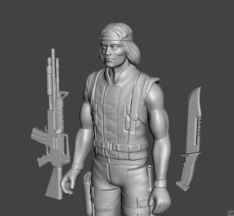 Predator Alien Film Billy Vintage Style Action Figure. Kenner Style 3. ...