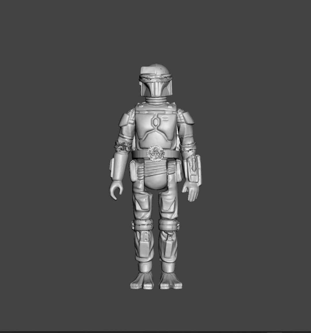 Star Wars TMNT Mashup Ninja Turtle Fett, 3D Printed Custom Model Figure ...