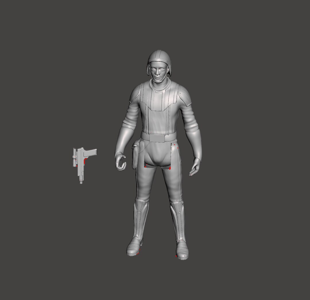 Star Wars Rebel Trooper KOTOR, 3D Printed Custom Model Figure Kit ...