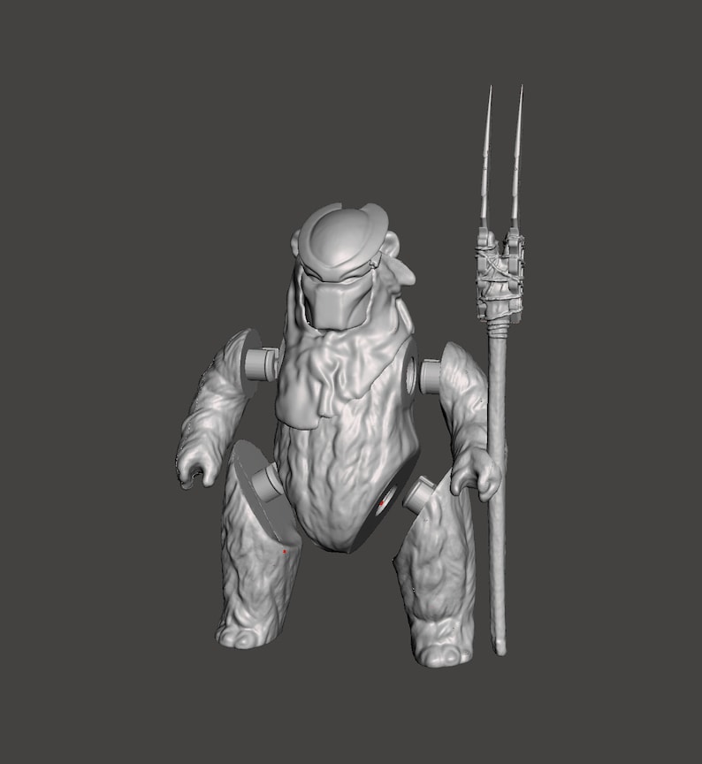 Star Wars Ewok (predator Ewok), 3D Printed Custom Model Action Figure ...