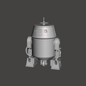 Star Wars REBELS Chopper Droid (smooth), 3D Printed Custom Model Figure ...