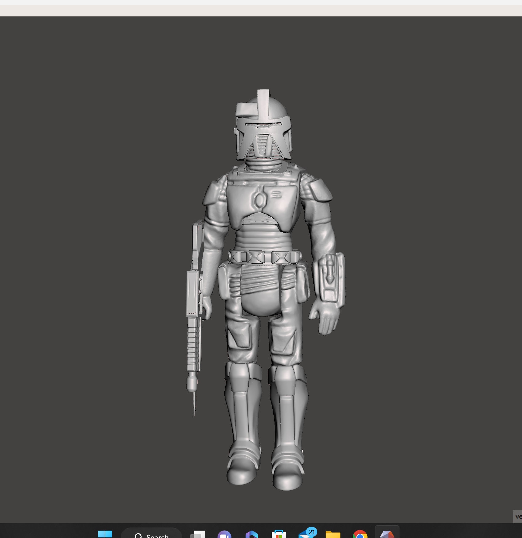 Star Wars Cylofett, Cylon Boba Fett Mashup Action Figure, 3D Printed ...