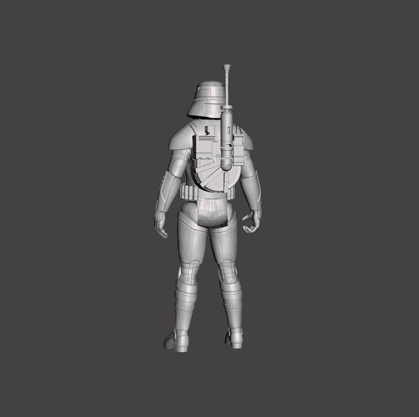 Star Wars KOTOR Sith Trooper, 3D Printed Custom Model Figure Kit ...