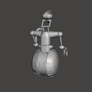 Star Wars RIC (rickshaw) Droid, 3D Printed Custom 3.75" Model Figure ...