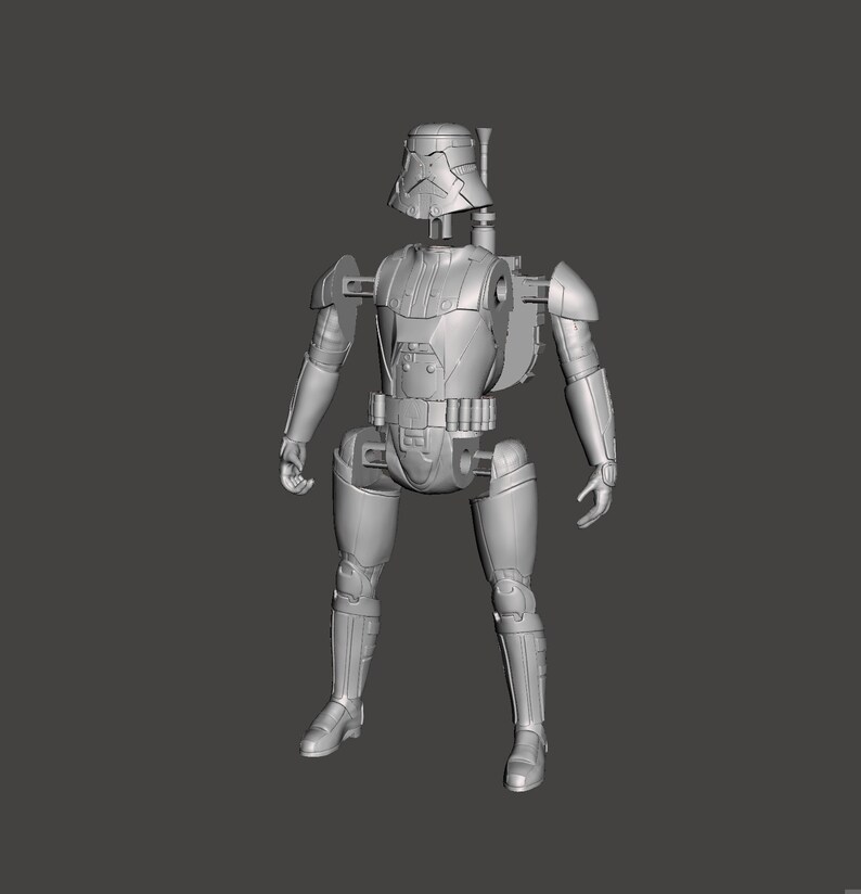 Star Wars KOTOR Sith Trooper, 3D Printed Custom Model Figure Kit ...