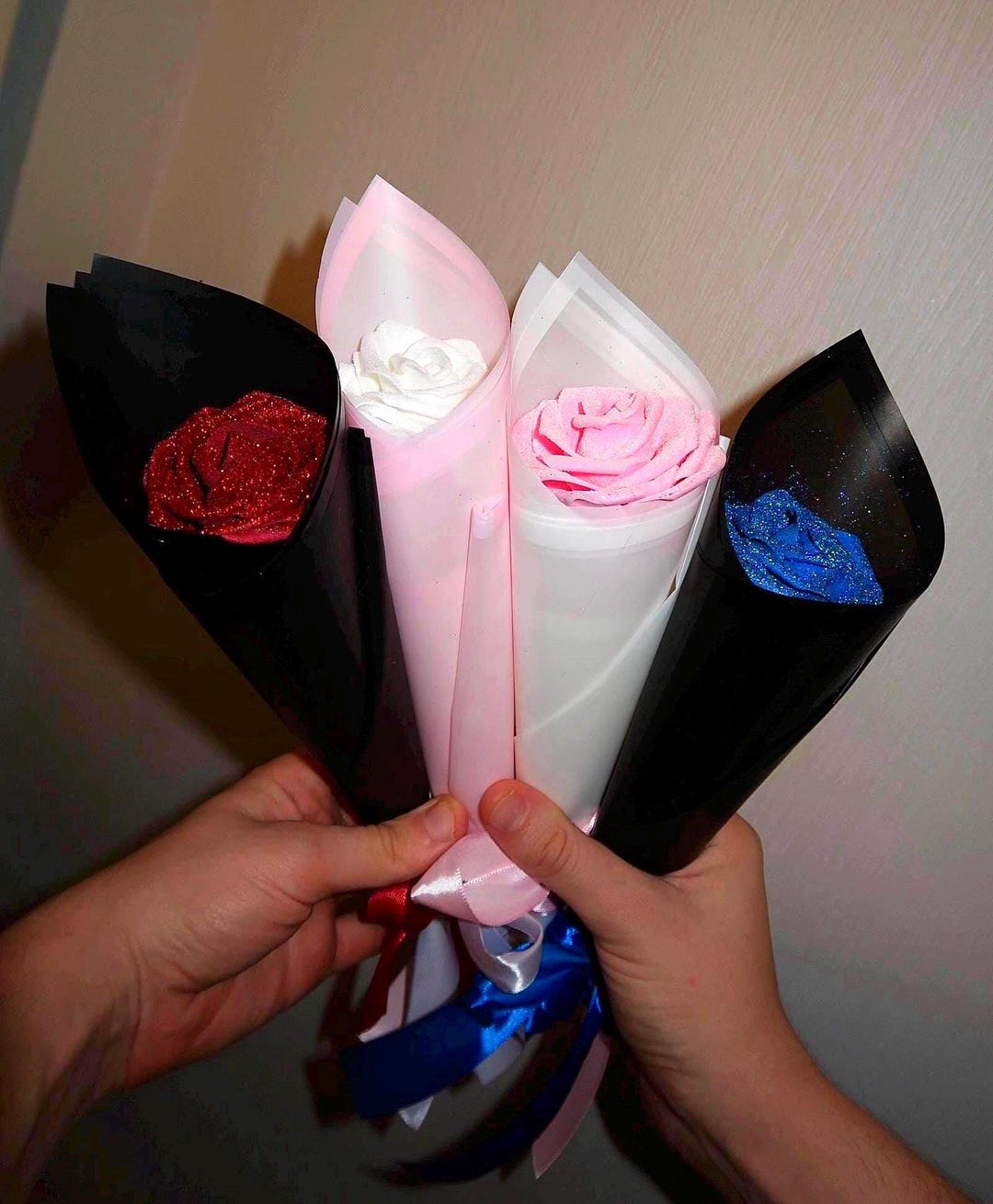 Single Glitter Rose / Everlasting / Glitter / Mother's Day / Birthday ...