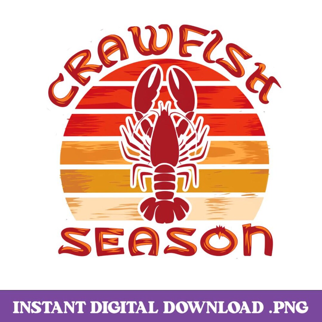 Crawfish Sublimation Design, Crawfish Lover Png, Digital File, Crawfish ...