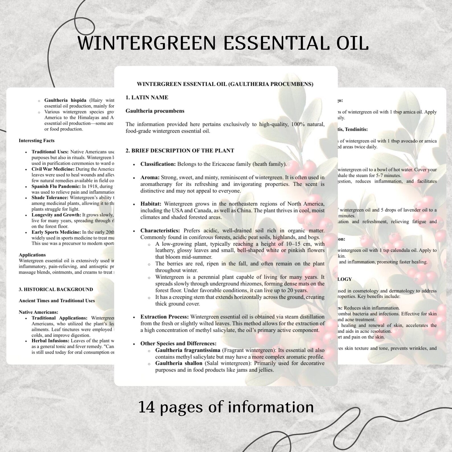 Wintergreen Essential Oil | Complete Guide to Essential Oil ...