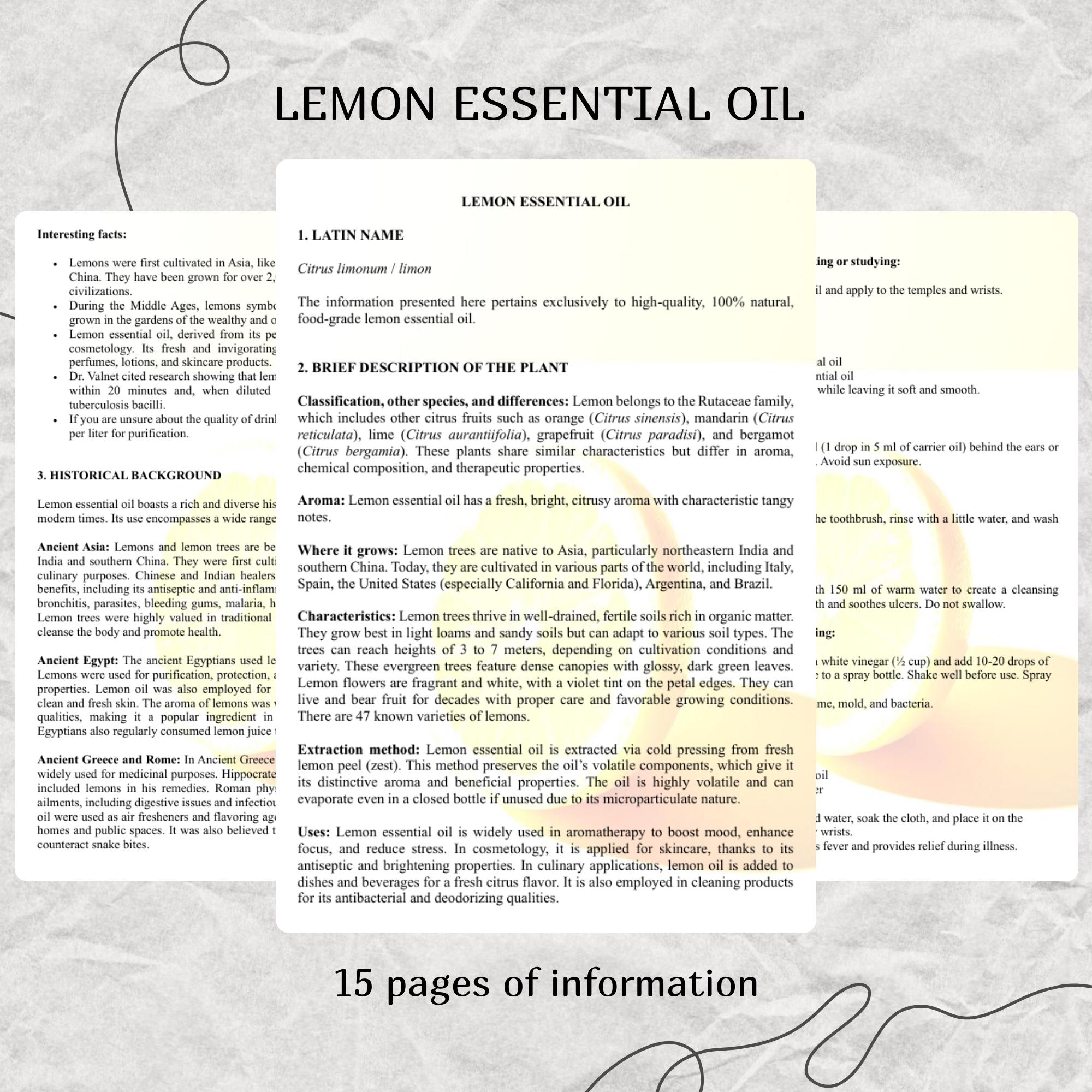 Lemon Essential Oil | Complete Guide to Lemon Essential Oil ...
