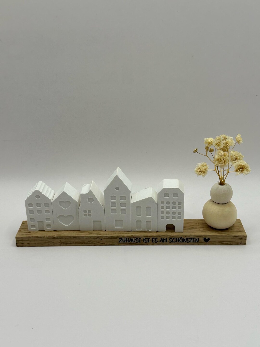 6 Mini Houses 5 Variants Made of Raysin on Decorative Blocks Art. No ...