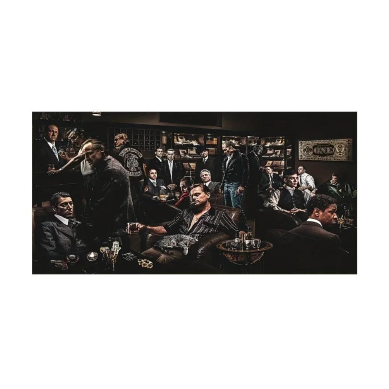 Movie Character the Wolf of Wall Street Godfather Ganster Party Art ...