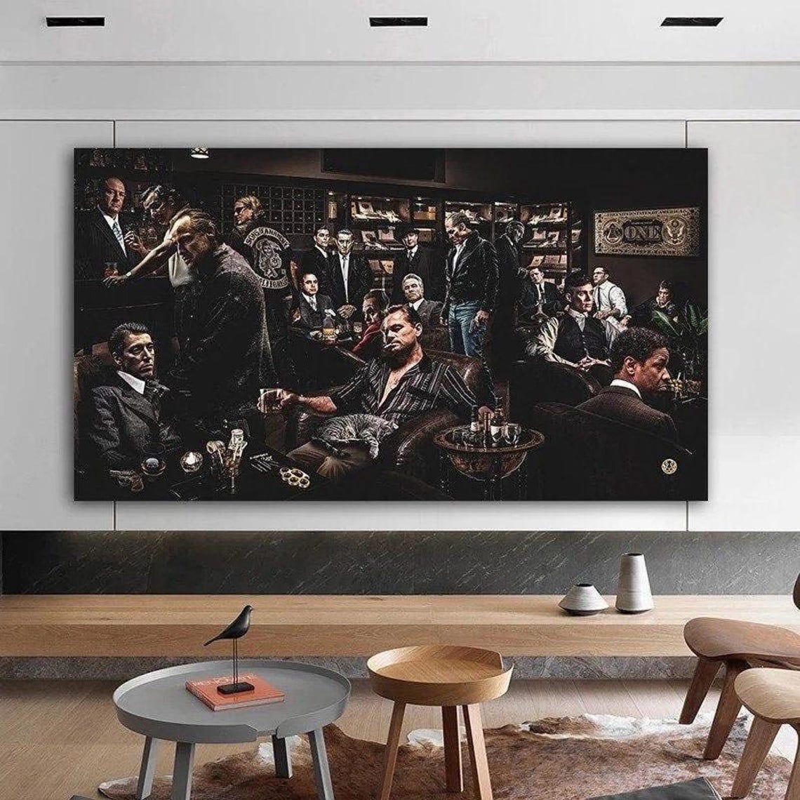 Movie Character the Wolf of Wall Street Godfather Ganster Party Art ...