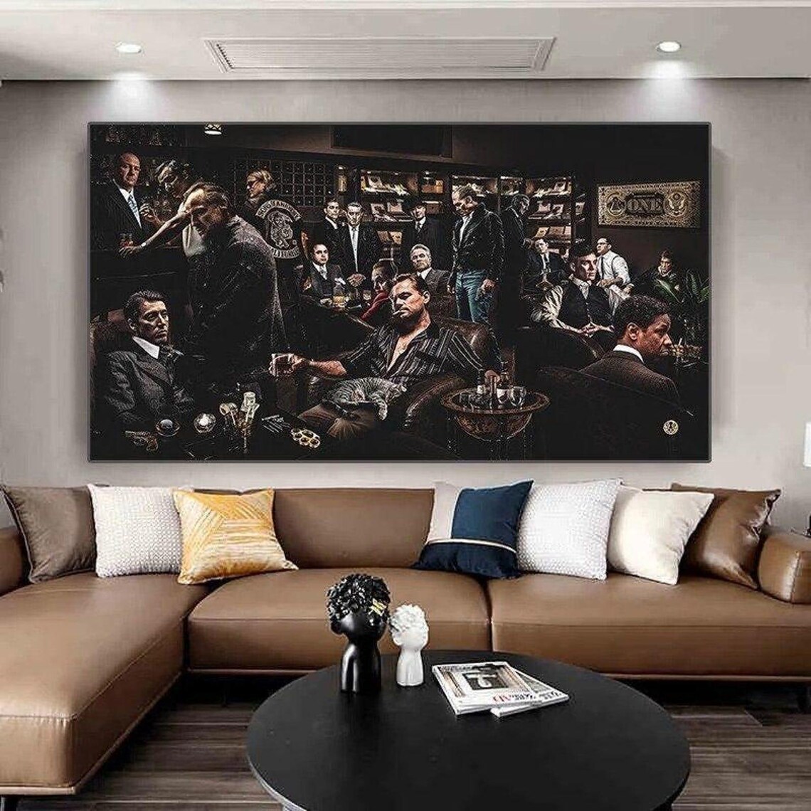 Movie Character the Wolf of Wall Street Godfather Ganster Party Art ...