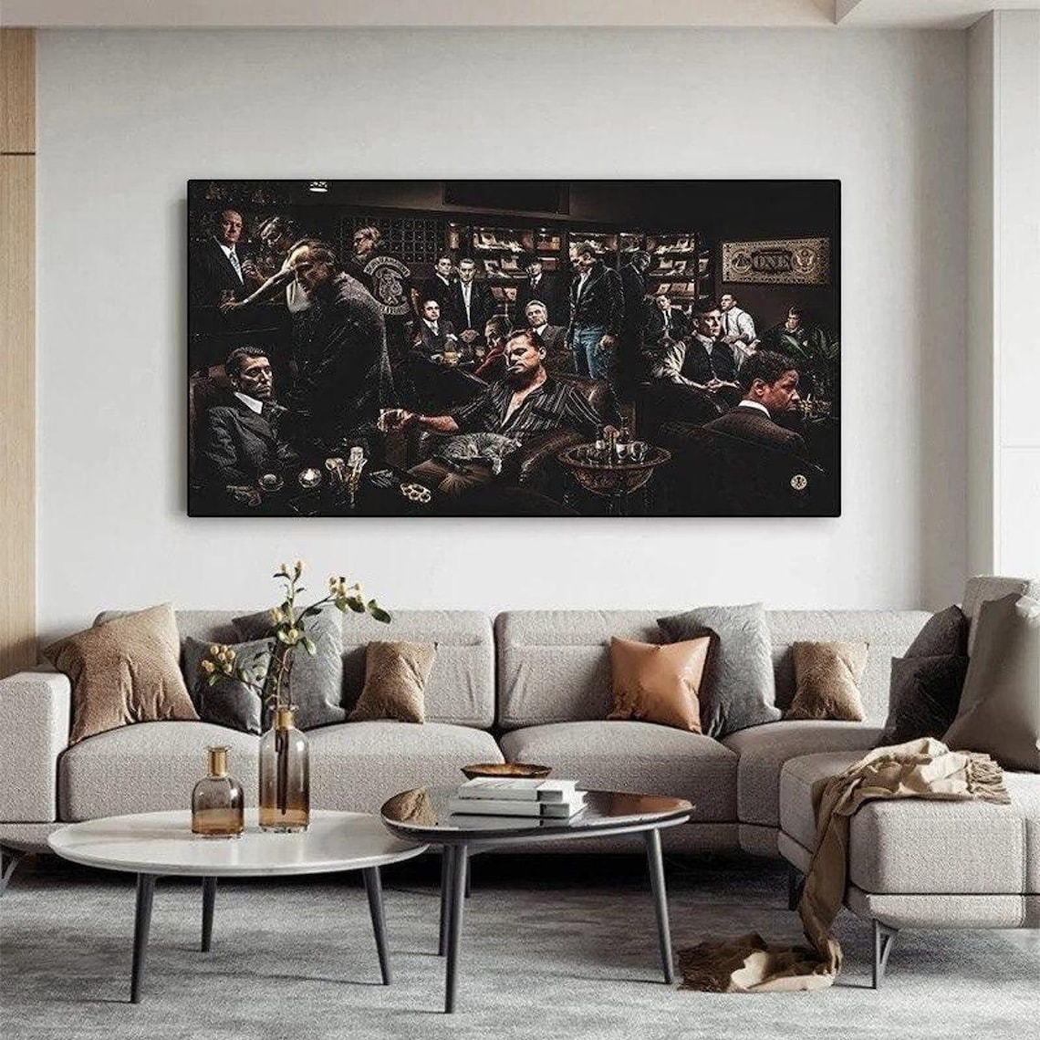 Movie Character the Wolf of Wall Street Godfather Ganster Party Art ...