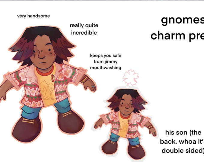 Mouthwashing Gnomesuke (daisuke) Charm Preorder - Etsy