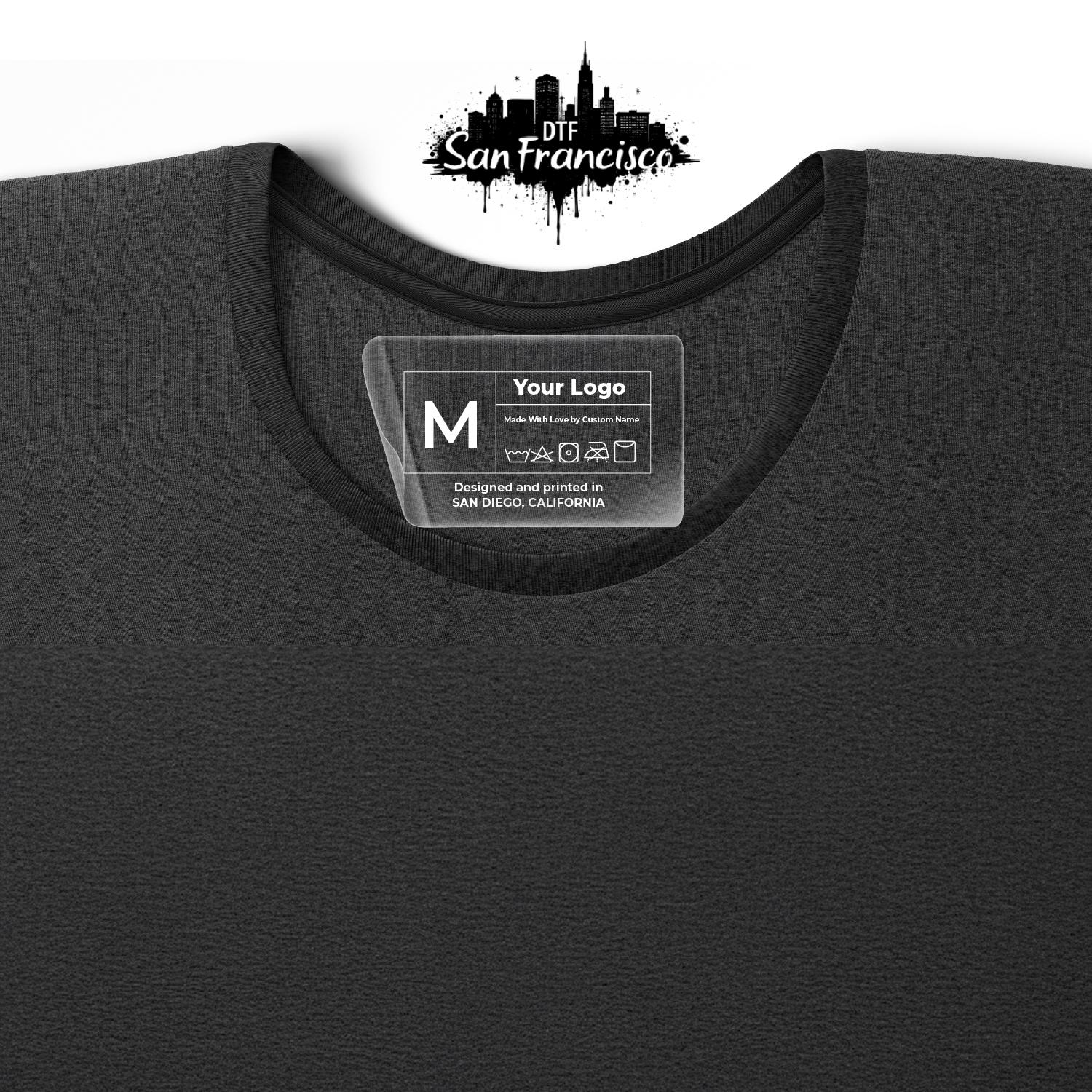 Your Custom Shirt Label Dtf Transfer, Tagless Clothing Labels Dtf Print ...