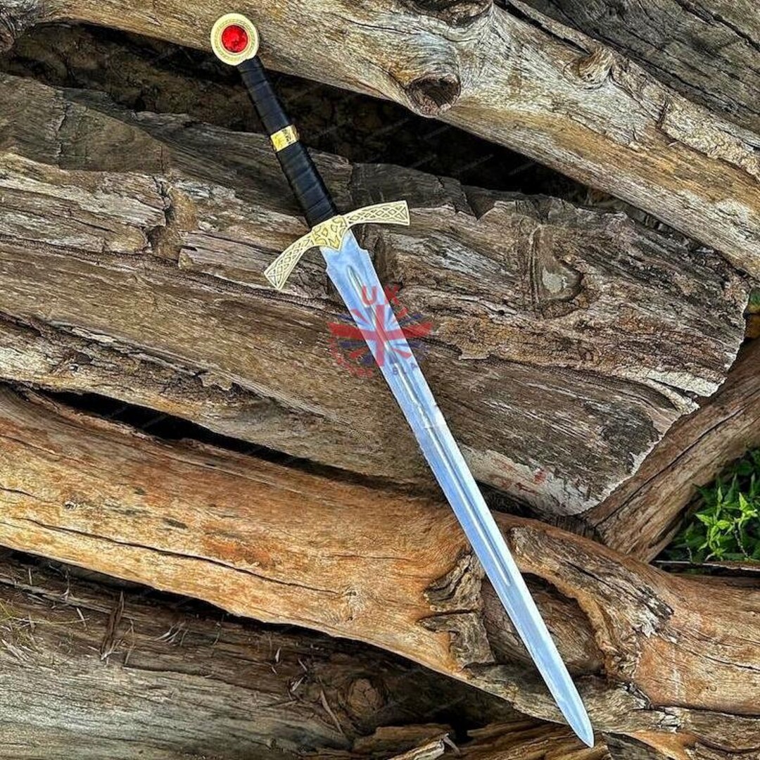 Goldryn Sword Throne of Glass Replica Sword Steel Blade Brass Guard and ...