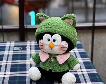 Doraemon in Autumn – Crochet Pattern English - Etsy