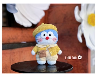 Doraemon in Autumn – Crochet Pattern English - Etsy