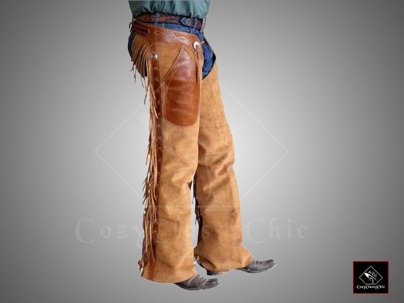 Handmade Suede Leather Cowboy Chaps: Western Horse Riding Apparel - Etsy