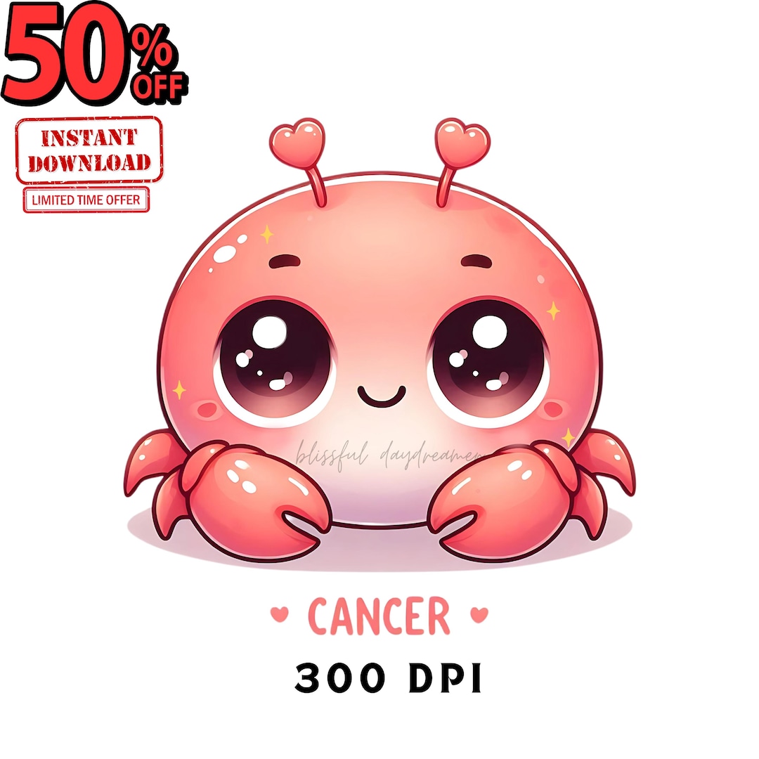 Cancer Png, Zodiac Png, Zodiac Signs Png, Chibi Png, Chibi Style ...