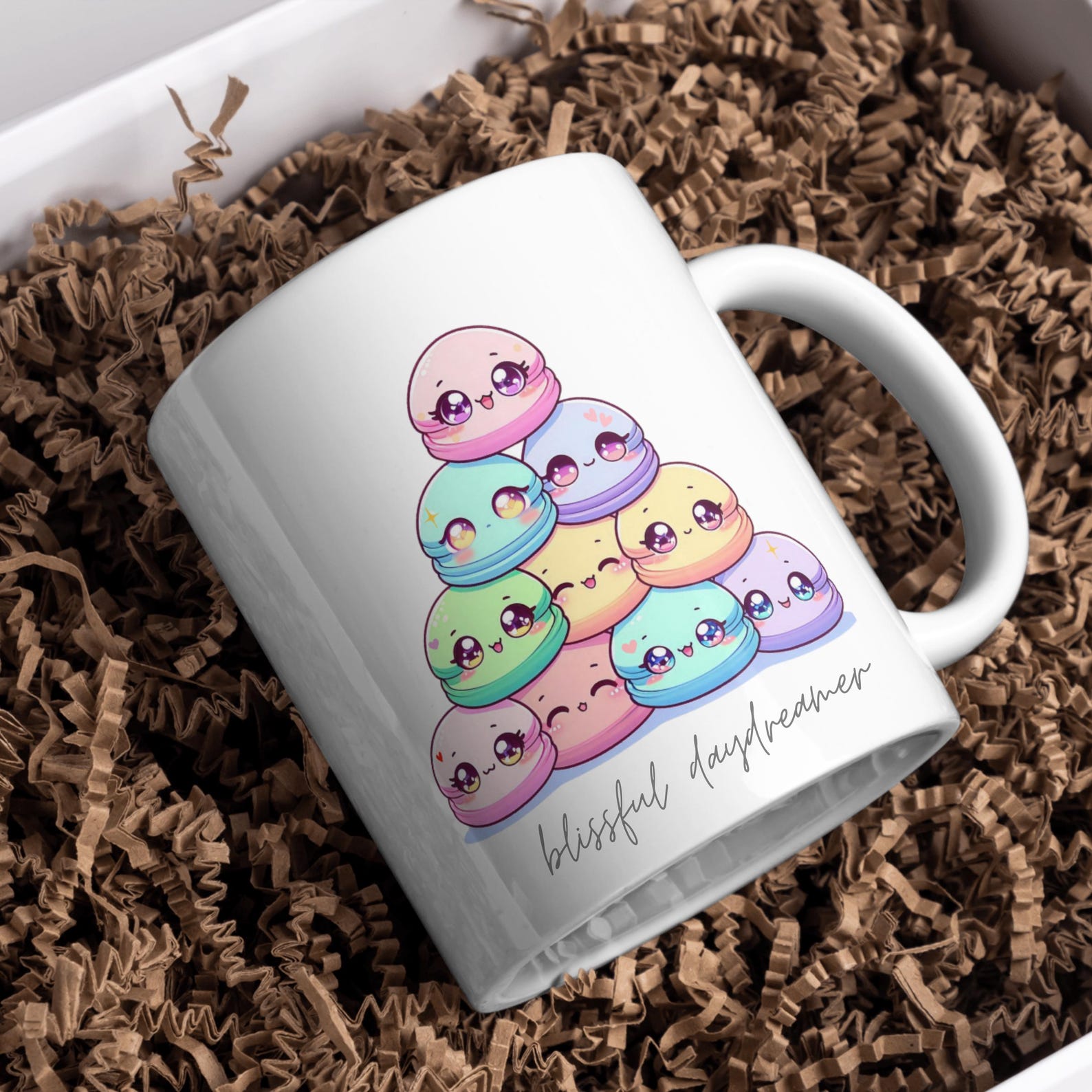 Blushing Macarons Png, Pastel Colors, Chibi Style, Kawaii Png, Kawaii ...