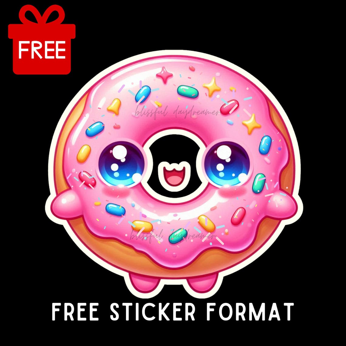 Kawaii Donut Png, Pink Design Png, Chibi Style, Kawaii Png, Kawaii ...